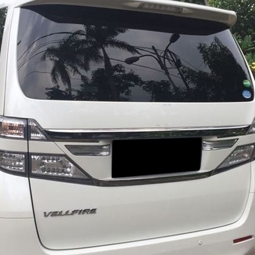 Alphard/Vellfire 2012 Rear License Plate Cover White | Shopee Malaysia