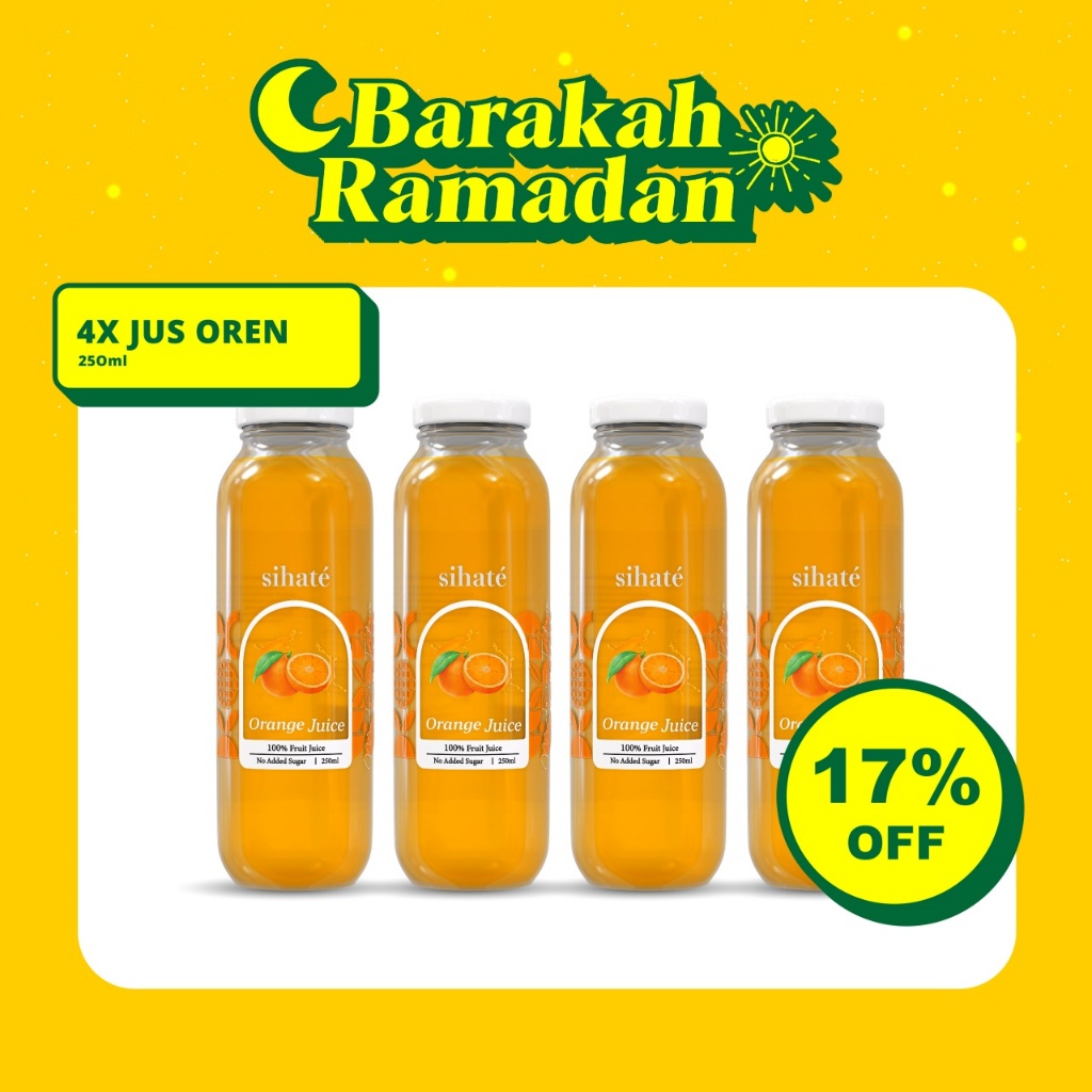 🔥 Jus Buah Asli 🔥 Pure Fruit Juice Sihate Epal, Delima, Oren Organik ...