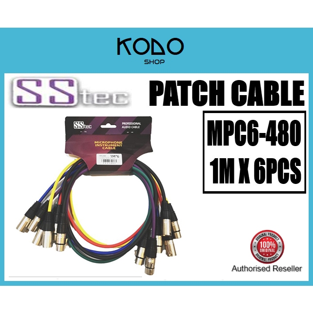 SSTEC MPC6-480 XLR MALE TO XLR FEMALE 1M (6PCS/SET) | Shopee Malaysia
