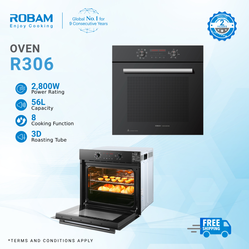 ROBAM R 306 Builtin Oven (56L) ROB-R306 | Shopee Malaysia