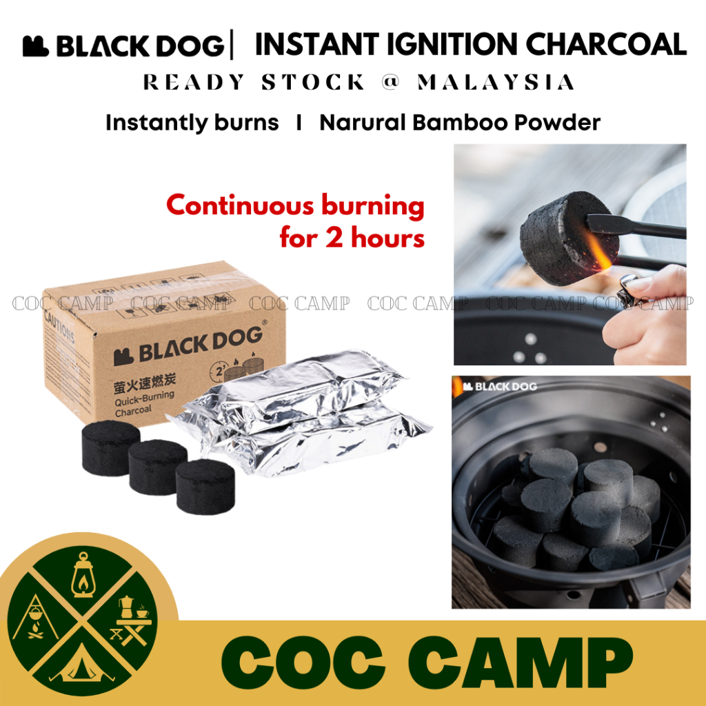 Blackdog Instant Ignition Charcoal BBQ Barbeque Camping Outdoor 12 ...