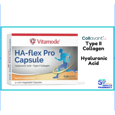 Vitamode HA Flex Pro Capsule 3x10s (Hyaluronic Acid & Type II Collagen ...