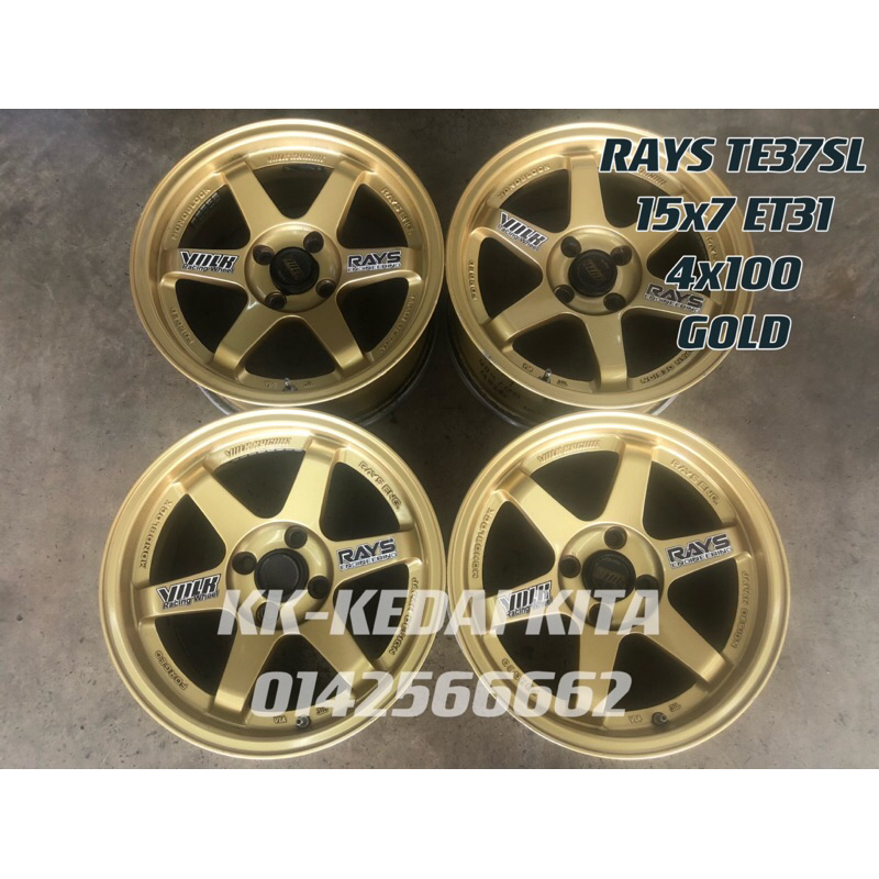 USED RIM RAYS TE37SL 15 INCHI | Shopee Malaysia