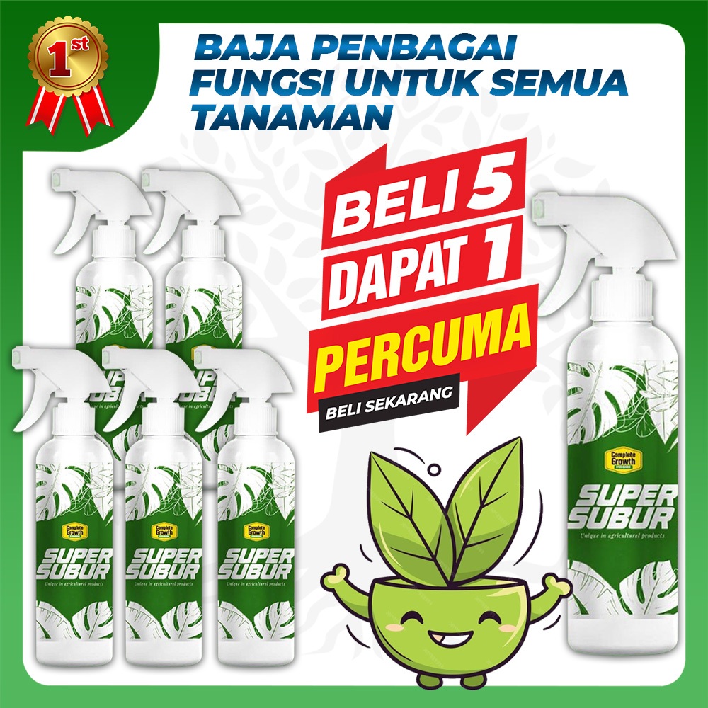 Beli 5 percuma 1 Baja Super Subur 500ml, Baja Super Subur/ Baja/ Baja ...