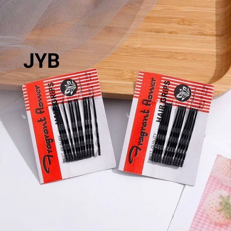 READY STOCK】 (1 CARD) Hair Pins Black Metal Hair clip / Pin Hitam ...