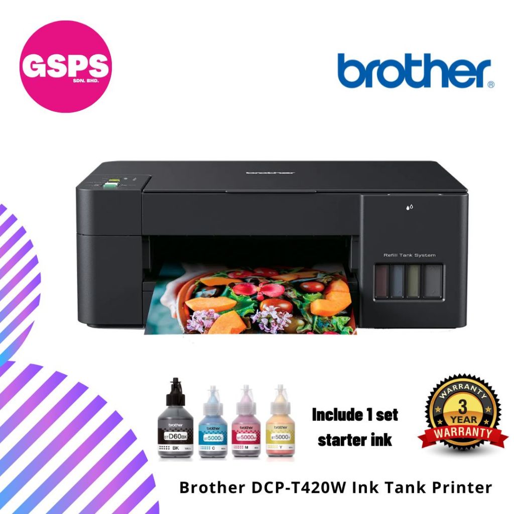 Brother DCP-T420W Ink Tank Printer | Shopee Malaysia