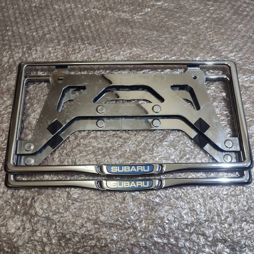 Subaru dark chrome frame plate | Shopee Malaysia