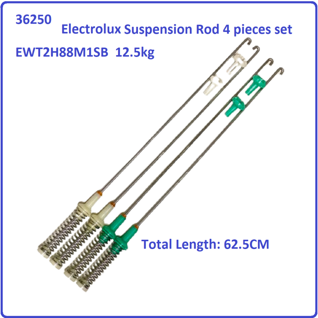 Electrolux EWT2H88M1SB Suspension Rod 4 pieces set for washing machine ...