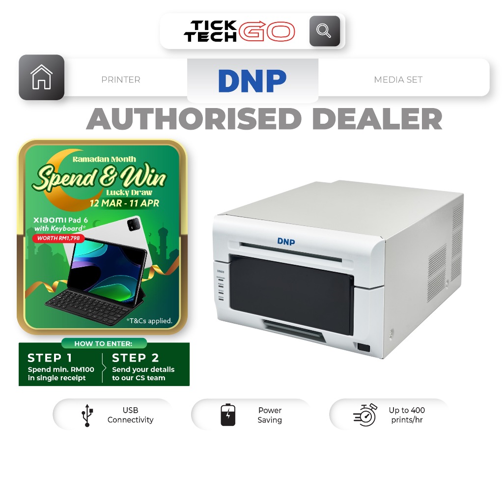 [OFFER] DNP DS-620 Dye Sublimation Printer - FOC 1 BOX 4 X 6 Paper (2 ...