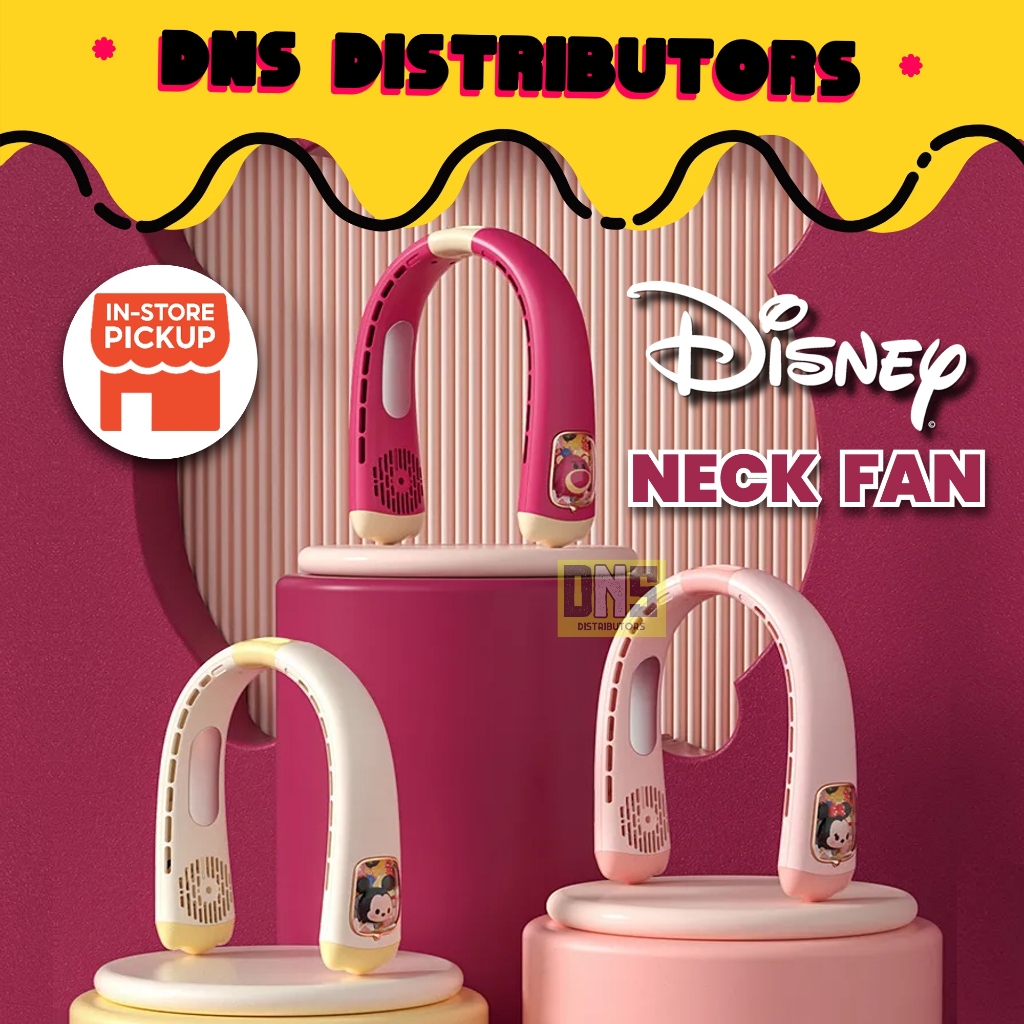 Portable Disney Neck Fan USB Rechargeable Battery Bladeless Personal ...