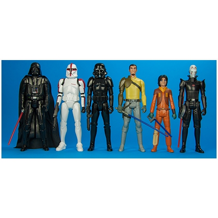 HASBRO STARWARS REBELS HEROES AND VILLAINS 6PACK ACTION FIGURES (A9677 ...