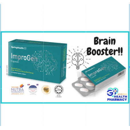 Spring Health Improgen 30 vegetable capsule (For Memory Mood) | Shopee ...