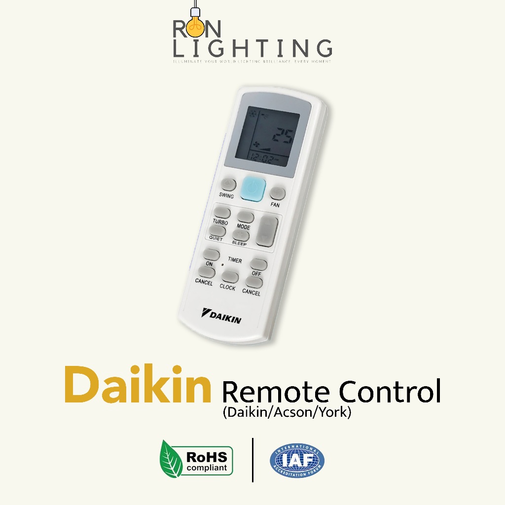DAIKIN York Acson Aircond/ Aircon/ Air Conditioner Remote Control pemasa jauh aircondDGS01 ...