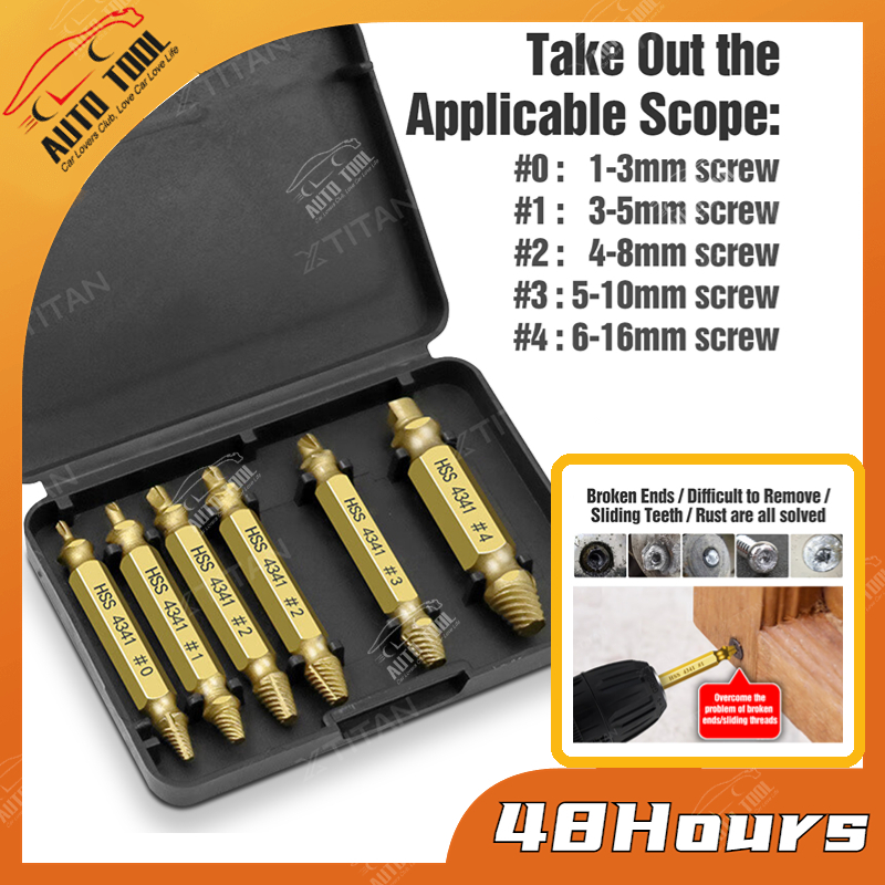 CLC Damaged Screw Extractor Drill Bit Screw Extractor Bolt Remover ...