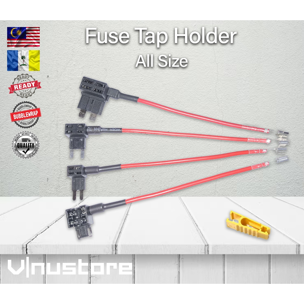 Fuse Tap Holder All Size Mini , Micro , Standard Quick Joint Cable Car ...