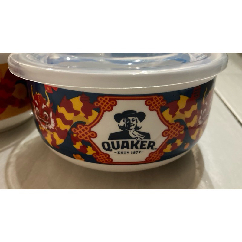 Ready stock Limited edition Quaker Stoneware Bowl with lid 麦片酸奶碗有盖款限量版 ...