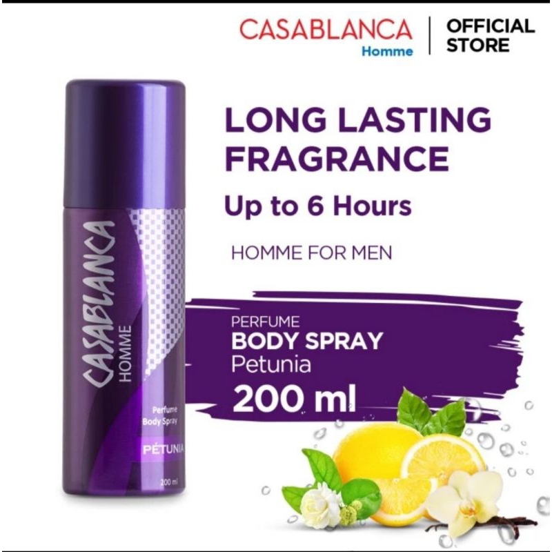 Casablanca Body Spray Petunia ( Dark Violet, 200ml ) | Shopee Malaysia