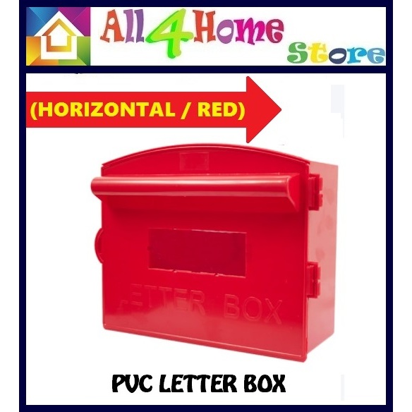 PVC Plastic Letter Box Red Letter Box / Peti Surat Plastik / PVC LETTER ...