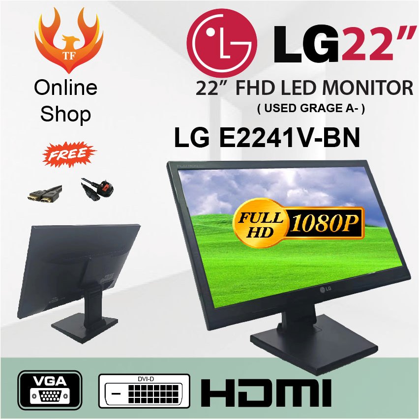22" 23" 24" LED Monitor Refurbished Grade A- (All Branded) | Shopee ...