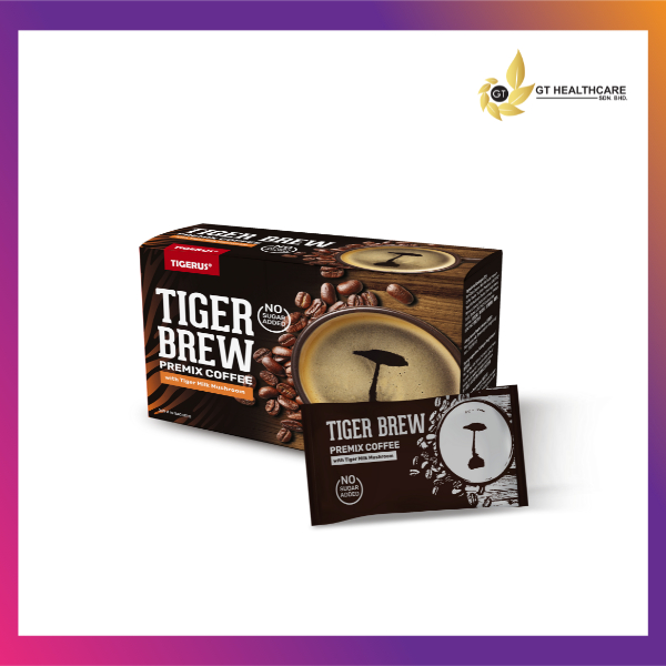 Tigerus® Tiger Brew Premix Coffee with Tiger Milk Mushroom (25g x 10 sachets) | Shopee Malaysia