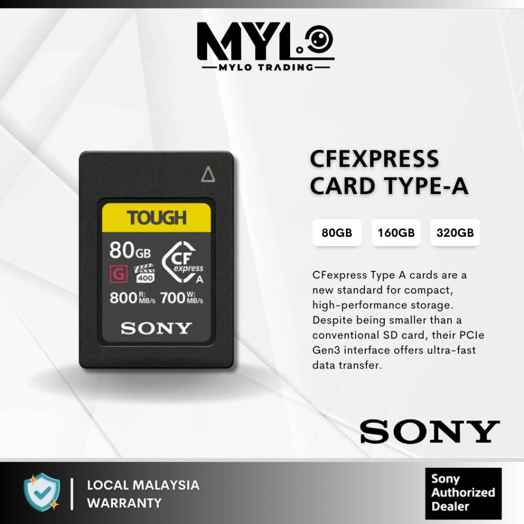 ( READY STOCK ) - SONY Cfexpress Type A TOUGH Memory Card 80GB | 160GB ...