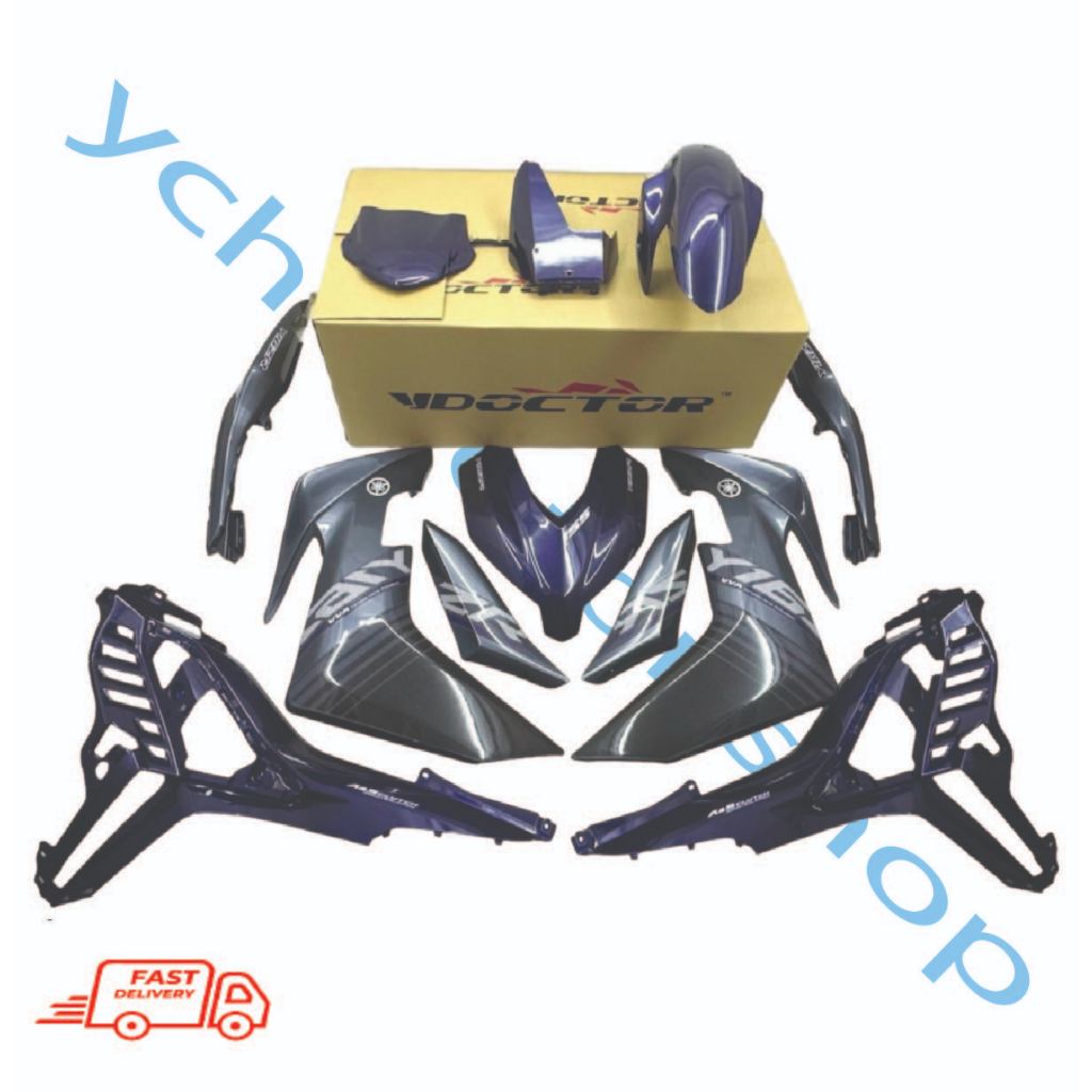 YAMAHA Y16 Y16ZR Y16 ZR DOCTOR NEW DESIGN 2024 PURBA PURPLE UNGU COVER ...