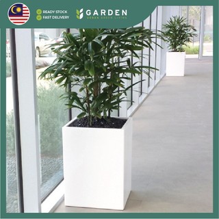 Rectangular FIBERGLASS Large Floor Planter Box Flower Tree Pot Vase ...