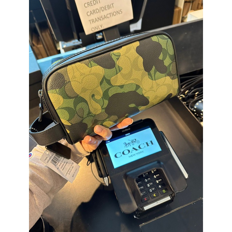 Coach Small Travel Kit in Signature Canvas with Camo Print | Shopee ...