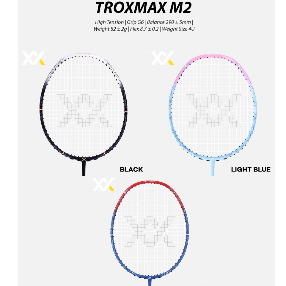 MAXX Badminton Racket Troxmax M2 ( with Yonex BG66 Brilliant ) | Shopee ...