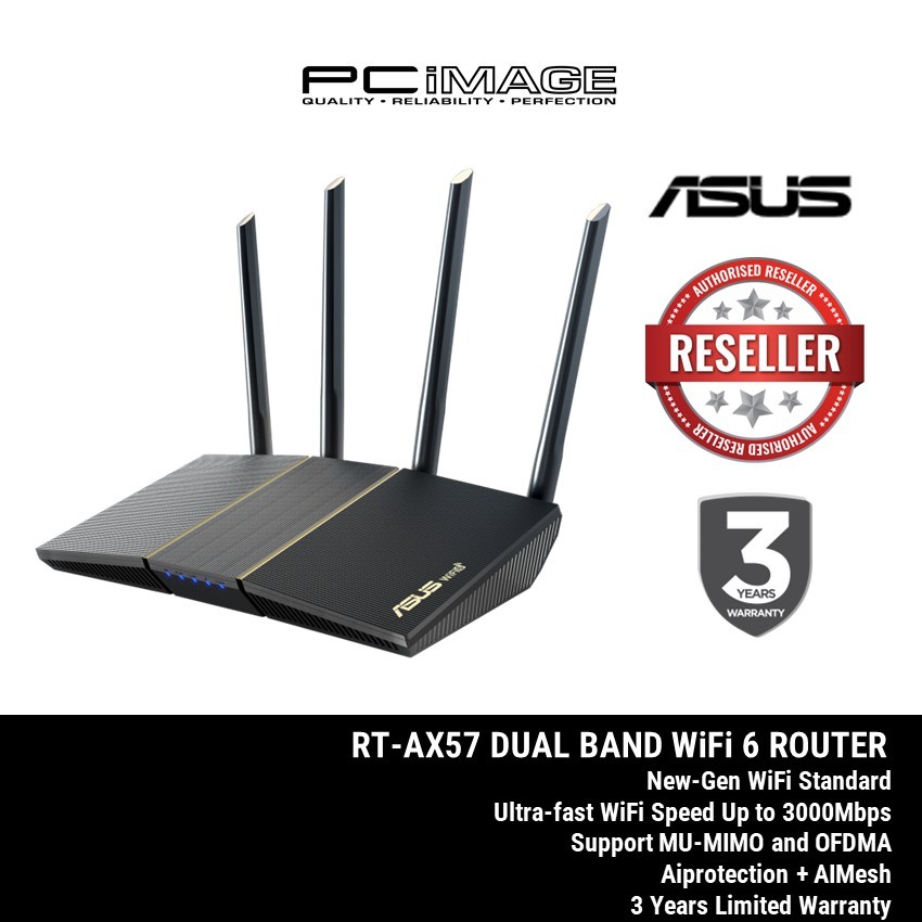 ASUS RT-AX57 AX3000 / RT-AX56U AX1800 Dual Band WiFi 6 802.11ax Router ...