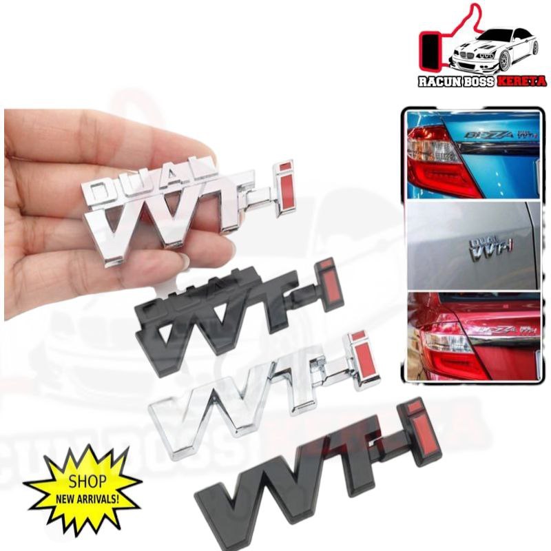 Car 3D Metal DUAL VVT-i Logo Decal Sticker For Perodua TOYOTA Honda Car ...
