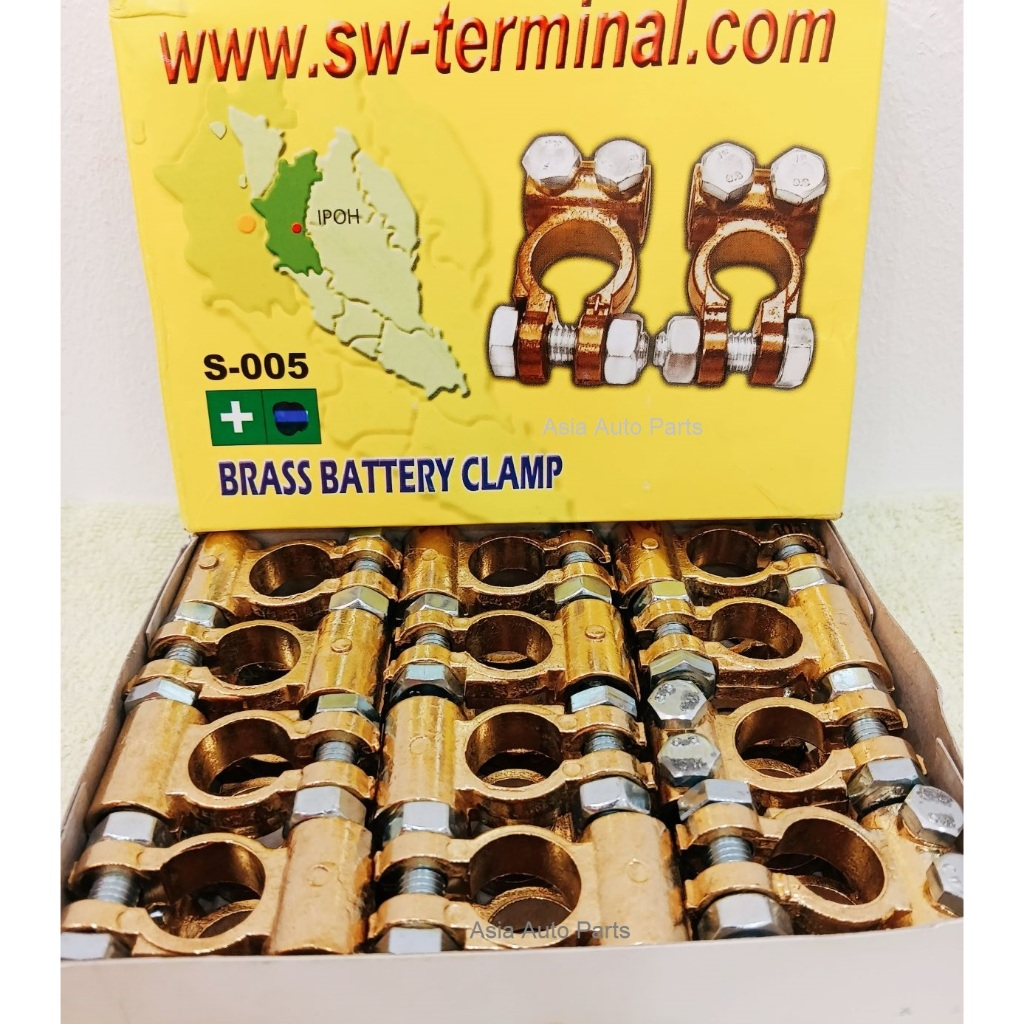 Battery Terminal Clamp Clip Brass S-005(+) | Shopee Malaysia