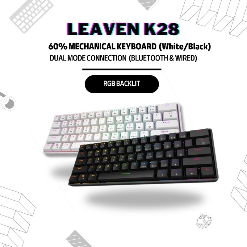 Ready Stock Leaven K28 60% RGB Mechanical Keyboard | Shopee Malaysia