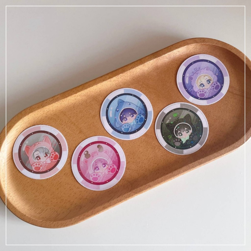 Plave Assorted Glitter Stickers + New Plave Spaceship Baby Stickers ...