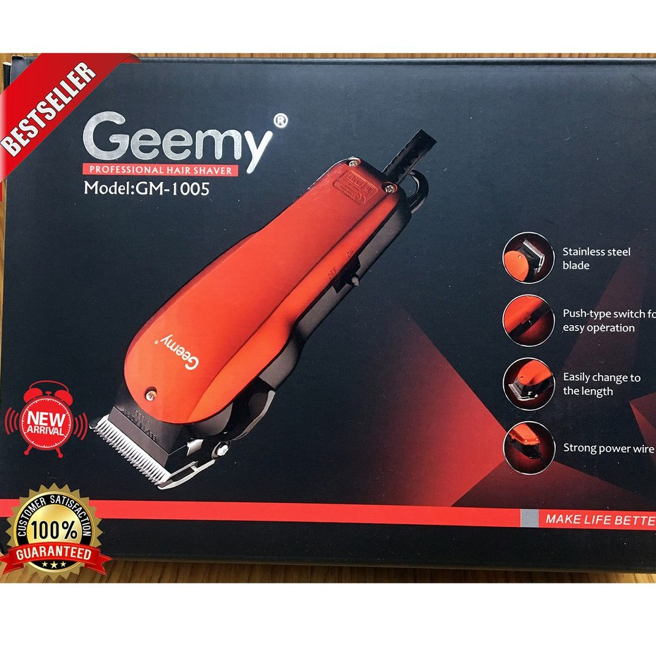 Geemy GM1005 Wire Electric Professional Hair clipper Gunting Rambut ...
