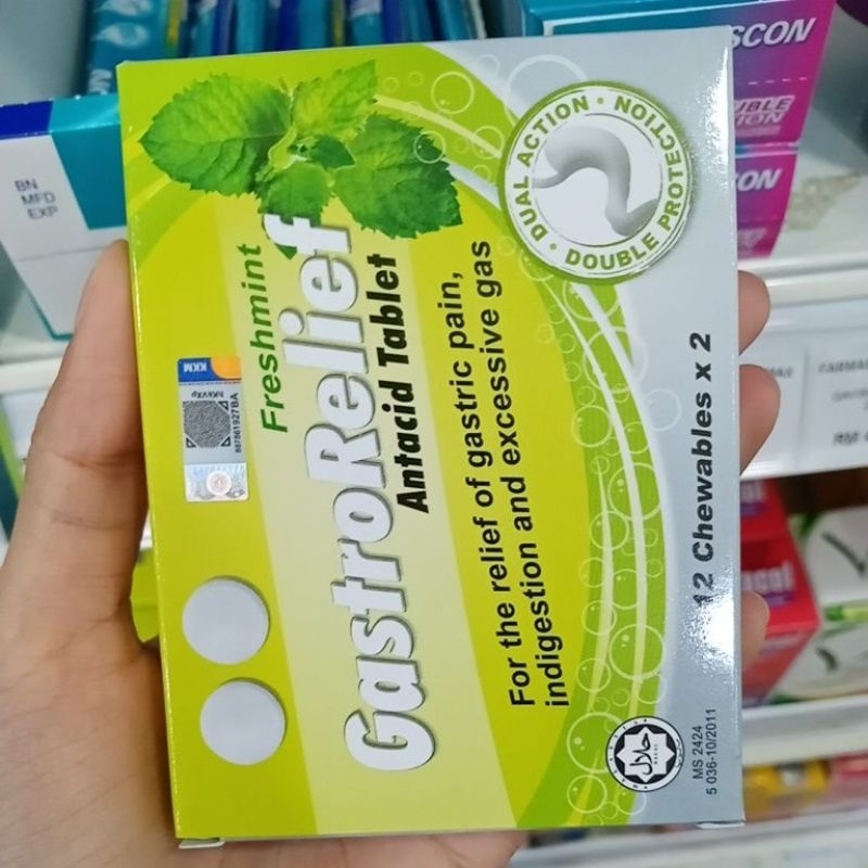 Gastro Relief Antacid Tablet Freshmint 2x12's | Shopee Malaysia