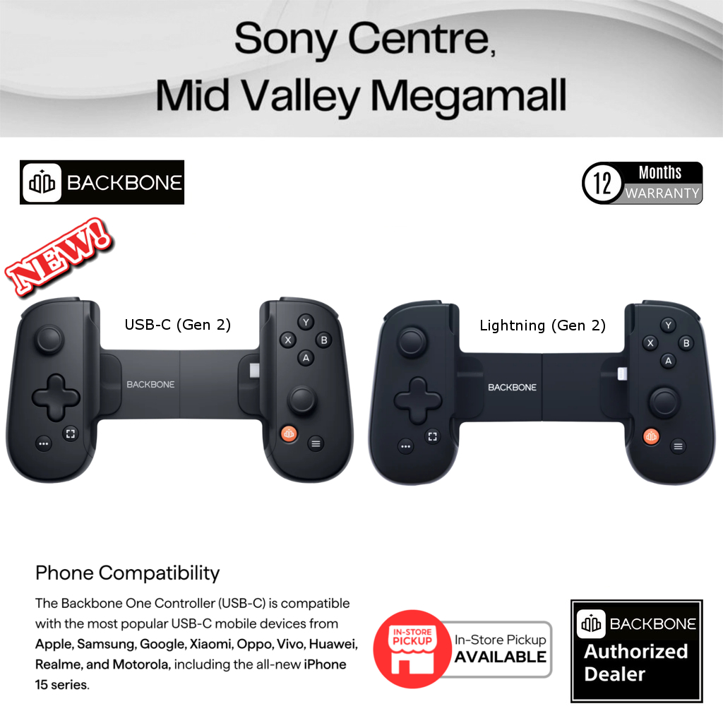 Backbone One Gen 2 Standard Edition Controller for i*Phone/Android ...