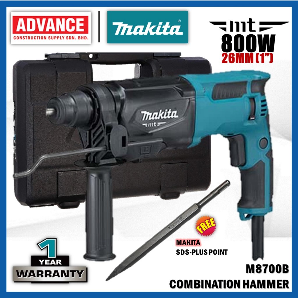 MAKITA MT SERIES M8700 / M8700B Rotary Hammer 26MM (1") | Shopee Malaysia