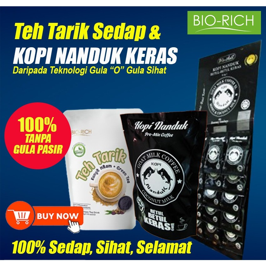 Ready Stock Kopi Nanduk Gula O memberi tenaga Biorich kopi kaww KOPI ...