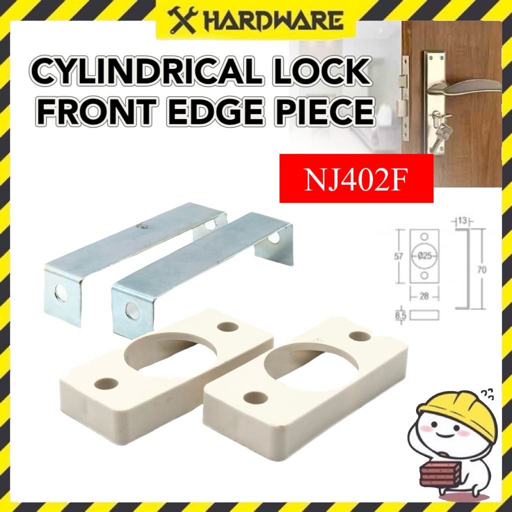 NJ402F CYLINDRICAL LOCK FRONT EDGE PIECE/PLASTIC REBATED PART FOR ...