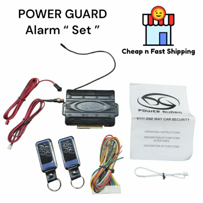 Car Alarm - POWER GUARD Alarm “ Complete Set ” [ READY STOCK ] | Shopee ...