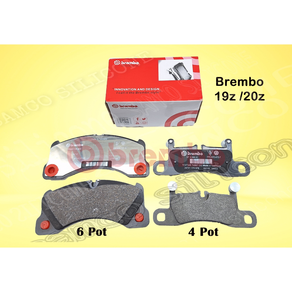 brake pad 19z 20z brembo 6pot 4pot brake pad PORSCHE PANAMERA CAYENNE ...