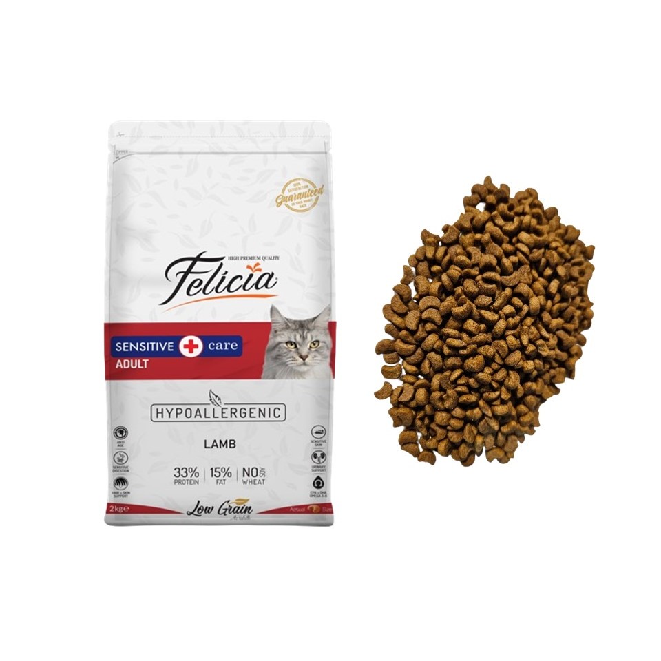 *REPACK 1KG* Felicia Hypoallergenic Super Premium Low Grain Cat Food ...