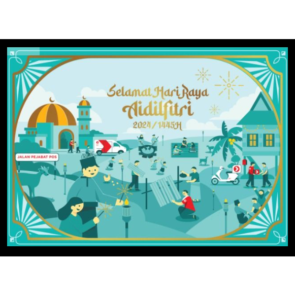 Malaysia Postcard - 2024 Hari Raya Aidilfitri | Shopee Malaysia