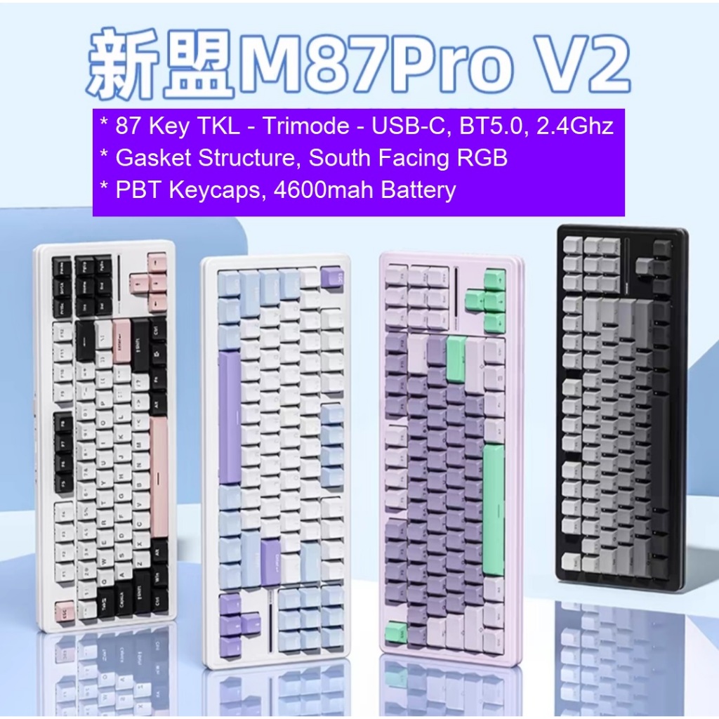 XINMENG M87 PRO V2 - 3 MODE Wireless Full Build | Shopee Malaysia