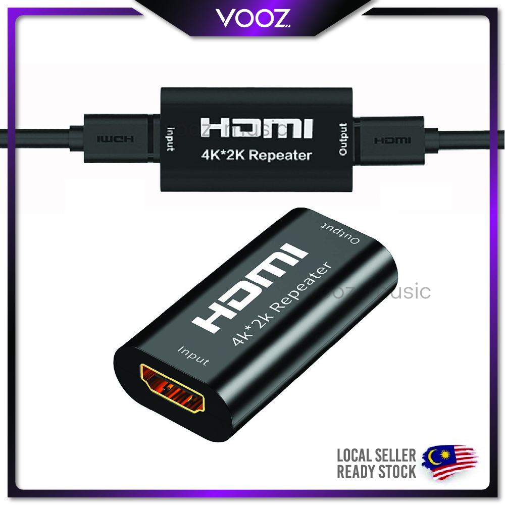 HDMI Repeater 4K UHD 1080 Extender Female-to-Female Connector HDMI ...