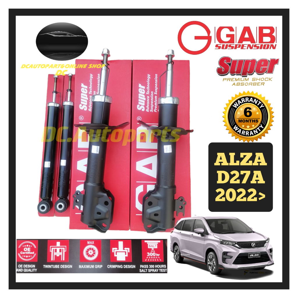 ORIGINAL SUPER GAB PERODUA ALZA 1.5 D27A 2022> PESENT ABSORBER FRONT OR ...