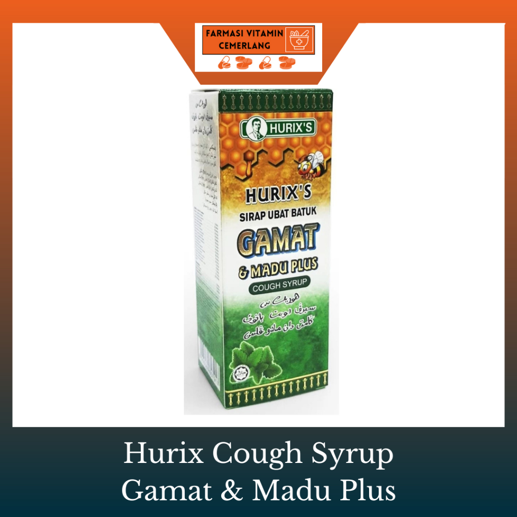 Hurix Gamat Madu Plus Cough Syrup - 100ml & 60ml | Shopee Malaysia