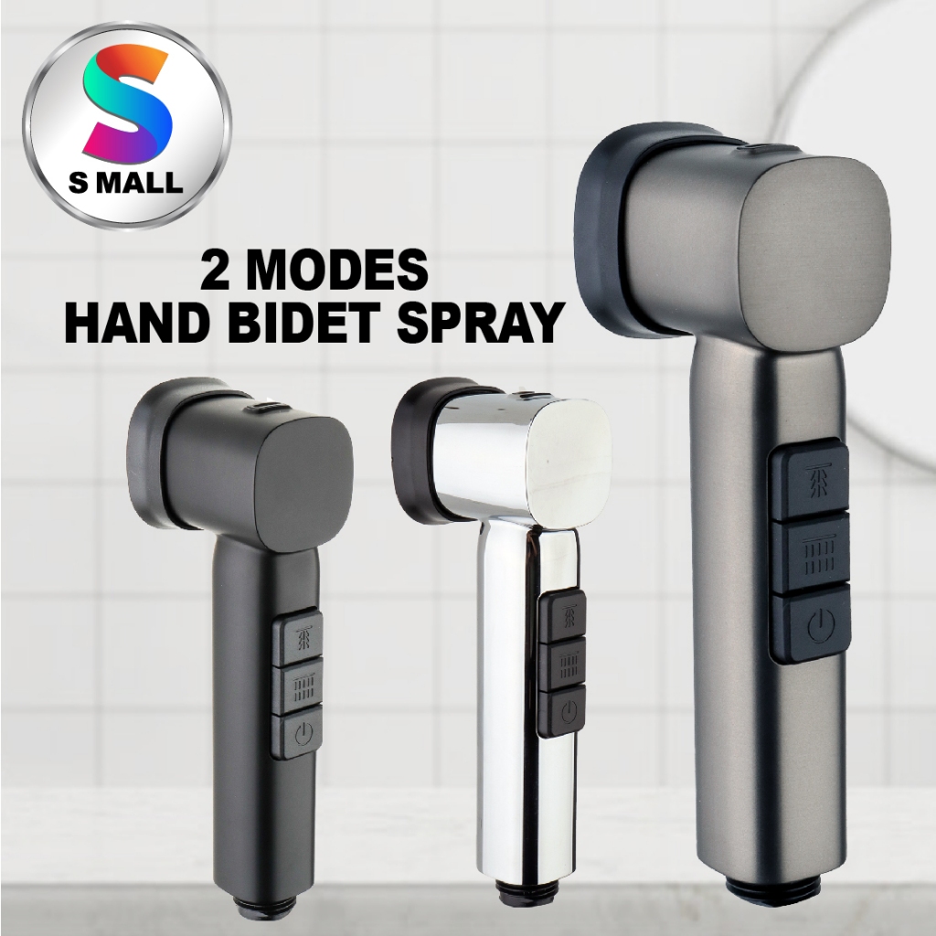 Bathroom 2 Modes Button Hand Bidet Spray with Magnetic Cover Holder ...