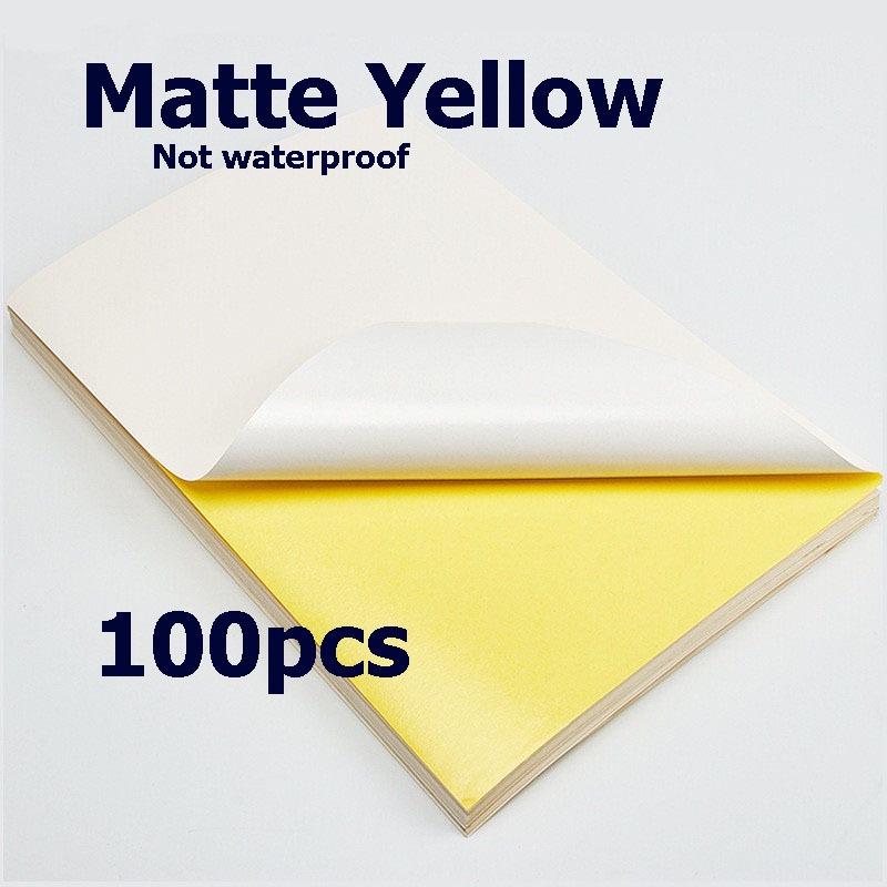 A4 SIMILI/MATTE STICKER 100 SHEETS/ KERTAS PELEKAT A4/90 GSM | Shopee ...